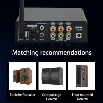 China 2*100W 2.1 Channel Digital Audio HIFI  Desktop Digital Amplifier Subwoofer Sound Power Amplifier for Home Audio for sale