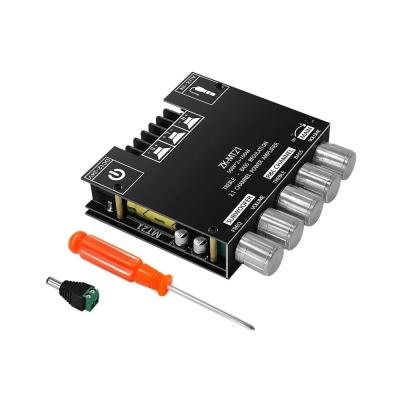 中国 ZK-MT21 ハイファイデジタルパワーアンプボード 100W+2*50W 2.1チャンネルサブウーファー AUX 12/24V オーディオステレオ 5.0Amp ZK-MT21 販売のため