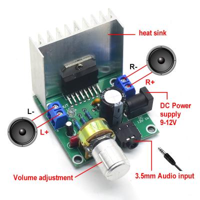 China TDA7297 15W+15W Stereo Amplifier Board 12V DC Audio Module for sale