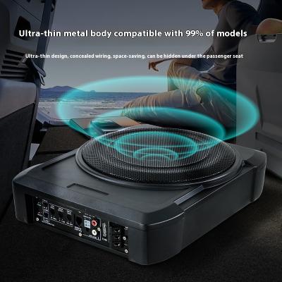 China New 8-Inch Ultra-Thin Car Subwoofer Amplifier Active High-Power Audio System Modified Cannon 12V 600W Subwoofer Car Audio System for sale