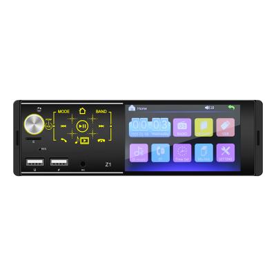 China 4.1inch Portable Car Stereo Dual USB HD Touch Screen for Bluetooth MP5 Player Colorful Lights Autoradio Car Radio CD for DVD VCD for sale