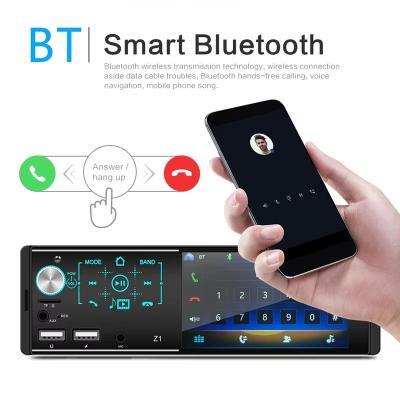 China 4.1inch Portable Car Stereo Dual USB HD Touch Screen for Bluetooth MP5 Player Colorful Lights Autoradio Car Radio CD for DVD VCD for sale