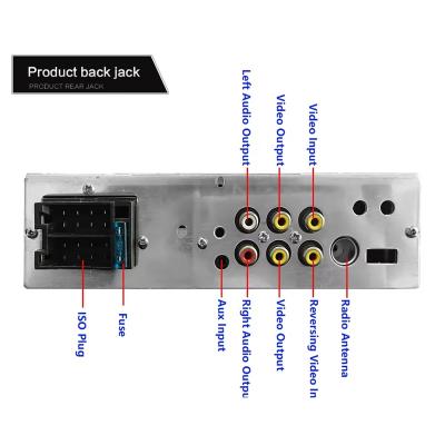 China 4.1inch Portable Car Stereo Dual USB HD Touch Screen for Bluetooth MP5 Player Colorful Lights Autoradio Car Radio CD for DVD VCD for sale