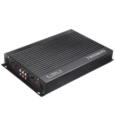China Direct Sale of New Model 1900.4 High Power Car Audio Amplifier 12V Aluminum Alloy In-Car Four-Way 4 Channel Crossovers for sale