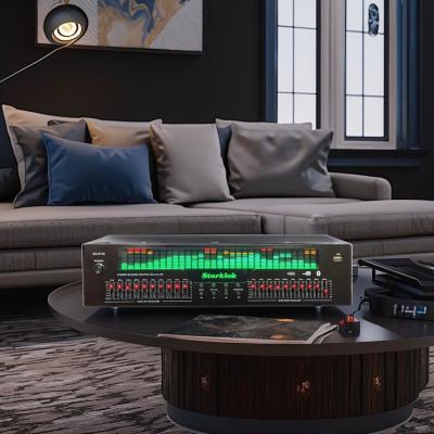 China EQ-8100 Professional Hi-Fi Preamp Player BT 5.4 Optical Coaxial Digital Audio Decoder 20 Segment Equalizer Fiber Optic Equipment for sale