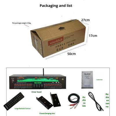 China EQ-8100 Professional Hi-Fi Preamp Player BT 5.4 Optical Coaxial Digital Audio Decoder 20 Segment Equalizer Fiber Optic Equipment for sale