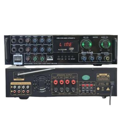 China AV-6080BT 1000W 7-Channel Fixed Impedance Amplifier Home Car Metal Receivers USB Flash SD Card BT Wireless Player Global for sale