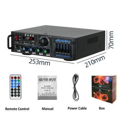 China 160W Dual Channel HiFi Stereo Audio Home Digital Amplifier Professional Tube Amplifier Module Microphone Input Remote Amplifier for sale