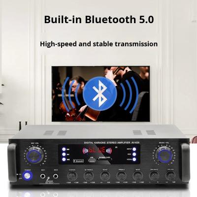 China AV-628 Professional 2.1 Channel 600W Home Coaxial Subwoofer Amplifier High-Power Model BT Fiber Optic Receiver Cross-Border for sale