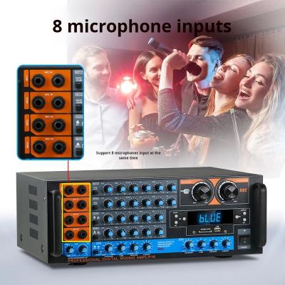 China ZX-12B 4.0 Channel 800W HiFi Audio Amplifier Hot-Selling High-Power BT Wireless Home Audio Large Digital Receiver Amplifier for sale