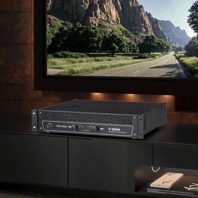 China T-1200 T-1000 T-800 T-600 2*600W Commercial High-Power Professional KTV AV Amplifier Metal Pure Post-stage Power Amplifier for sale