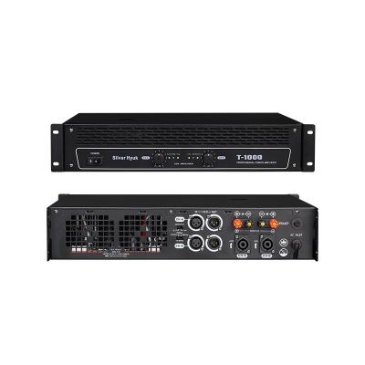 China T-1200 T-1000 T-800 T-600 2*600W Commercial High-Power Professional KTV AV Amplifier Metal Pure Post-stage Power Amplifier for sale