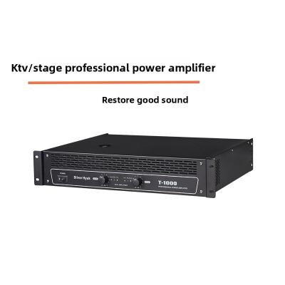 China T-1200 T-1000 T-800 T-600 2*600W Commercial High-Power Professional KTV AV Amplifier Metal Pure Post-stage Power Amplifier for sale