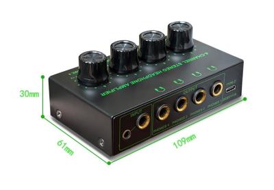 China 4-Wege RGB Monitor Kopfhörerverstärker Stereo Audio Soundkarte & Mixer Audio Kopfhörerverteiler zu verkaufen