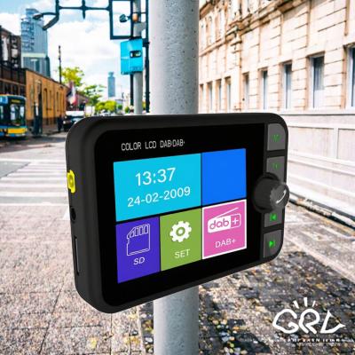 China 2.4-Inch Color LCD DAB/DAB+ Radio Receiver BT Wireless Compatible MP3 Player FM Car Digital Signal Broadcasting for 1 Year for sale