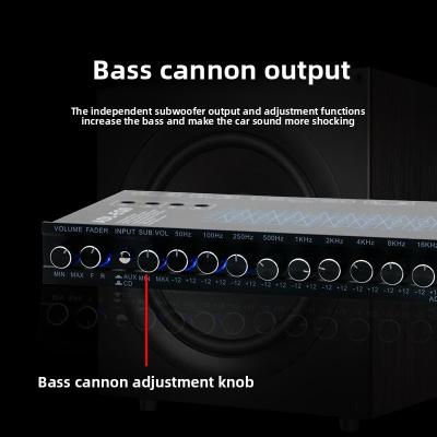 Cina Vendita più venduta di 9 bande di audio per auto EQ di sintonizzazione di amplificatore crossover Fabbrica Fonte Processore audio più venduto transfrontaliero in vendita