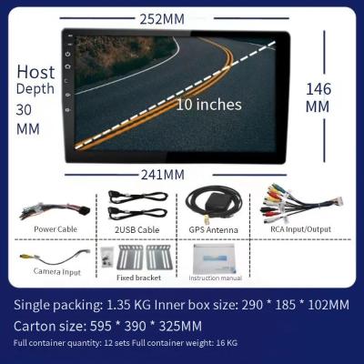 China 10.1 Inch Universal Android Car Seat Monitor Touch Screen Rear Seat Headrest Mirror USB IPS 2GB 32GB TV Reversing Aid for sale