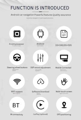 China 10.1 Inch Universal Android Car Seat Monitor Touch Screen Rear Seat Headrest Mirror USB IPS 2GB 32GB TV Reversing Aid for sale