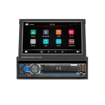 China 7-Inch Single-Cylinder Telescopic Screen Car MP5/Mp4/Mp3 Player Smart BT Wireless Central Control FM Radio Player for sale