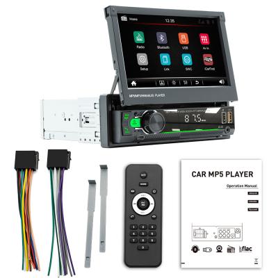China 7-Inch Single-Cylinder Telescopic Screen Car MP5/Mp4/Mp3 Player Smart BT Wireless Central Control FM Radio Player for sale