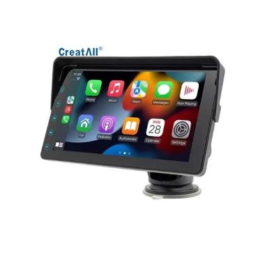 China Creatall 7-Inch Portable Car MP5 Wireless CarPlay for Bluetooth FM Transmitter HD Rearview Camera Dashboard Placement 1-Year for sale