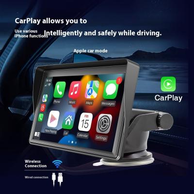 China Creatall 7-Inch Portable Wireless CarPlay MP5 Player for Bluetooth New Cross-Border Multimedia Card Slot Head Unit Supports WAV for sale