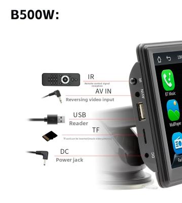 China Creatall 7-Inch Portable Wireless CarPlay MP5 Player for Bluetooth New Cross-Border Multimedia Card Slot Head Unit Supports WAV for sale