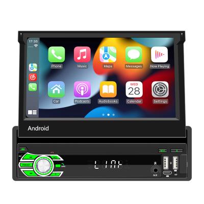 China Creatall All-in-One 7 Inch Android Auto GPS Navigation Retractable Screen HD Rearview Wireless CarPlay for Automotive Use for sale