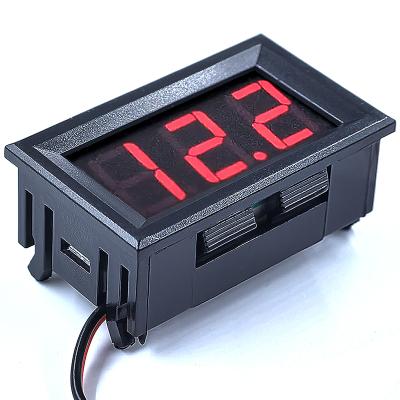 China DC5V-120V Digital Voltmeter Ammeter 0.56inch Two-Wire LED Display for Car Electromobile Motorcycle DC Voltage Pattern Tester for sale