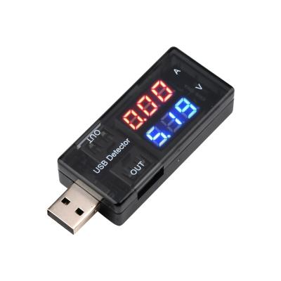 China Dual Digital USB Charger Tester 3-9V 0-5A Current Voltage Battery Voltmeter Ammeter Mobile Power Detector DIY Electric Supplies for sale