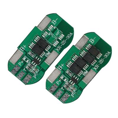 China 18650 BMS PCM 3A 48V Li-Ion Battery Packs PCBA 7.4V (2S) Packs with 18650 PCB Base Material for sale