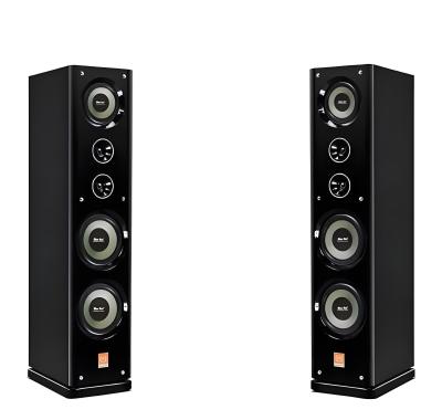 China High-End 8-Inch Dual Floor-Standing Hifi Speakers Luxury Piano Lacquer Finish for Home Theater Sound Bars for sale
