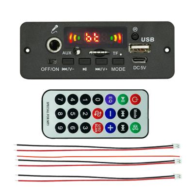 China 5.0 MP3 Decoder Board 2*40W DC 5V Amplifier Audio Player DIY MP3 Player Car FM Radio Module Portable Speaker Amplifier Power for sale