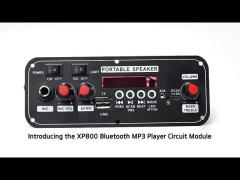 Função de gravador de voz 2x20W 7.4V Micrófono sem fio com fio Trolley Speaker Sound Bt Decoder Amplifier Board