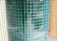 China Green PVC Coated Welded Wire Mesh Square Pattern 1in x 1in 25.4mm x 25.4mm for Gardening Mines for sale