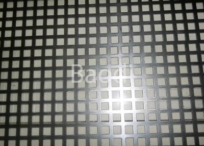 China Galvano galvanisierte perforierte Blechtafel mit quadratisches Loch-Muster, perforierte Stahlplatte zu verkaufen