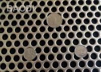 China 0.5mm 316L Stainless Steel Perforated Wire Mesh Round Screen Filter 1mm Hole for sale