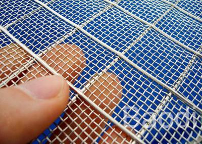 中国 編まれた採鉱サポート0.4mmはひだを付けられた金網1.5mの高さに電流を通した 販売のため