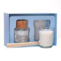 China Custom Scented Candles Reed Diffuser Set Private Label for sale