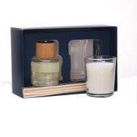 China Custom Scented Candles Reed Diffuser Set Private Label for sale