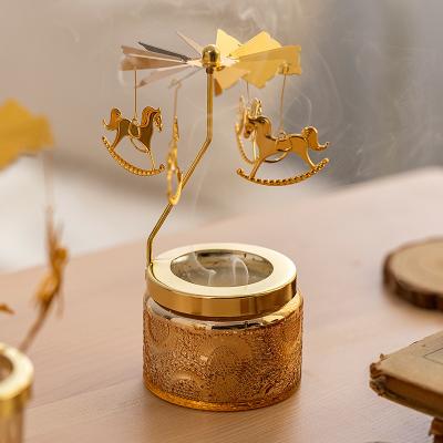 中国 Ins Decor レリーフ 星空 ラウンド カルーセル ソイ ワックス エッセンシャル オイル センテッド キャンドル 販売のため