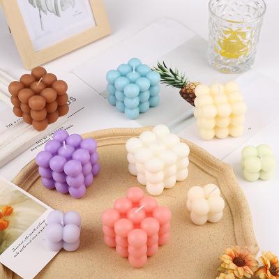中国 AROMA HOME キューブ ボール型 マカロン カラー 香り付き 結婚式用キャンドル 販売のため