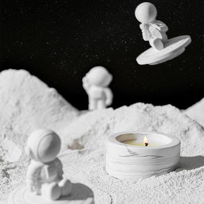 China Gips Space Astronaut Velas Healing Crystal Aromatherapie Geurkaars Private Label Te koop