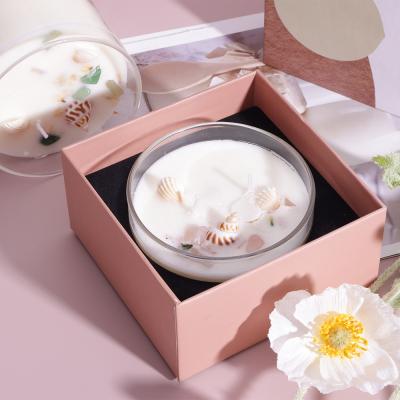 China Van de Kaarsaromatherapy van het luxe Privé Etiket Glas Bemerkte de Kaarskruik voor Huis Te koop