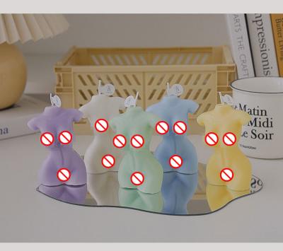 Cina Cera nuda su misura fatta a mano Cand della soia di Shaped Carved Scent del modello del torso femminile Curvy del corpo della donna dell'etichetta privata della CASA dell'AROMA in vendita