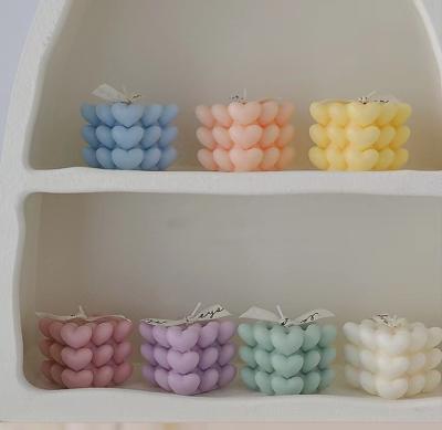 Cina La candela geometrica della bolla del cubo della cera della soia di aromaterapia del cubo dell'OEM Rubik dell'Istituto centrale di statistica della CASA dell'AROMA ha sentito le candele per la decorazione domestica in vendita