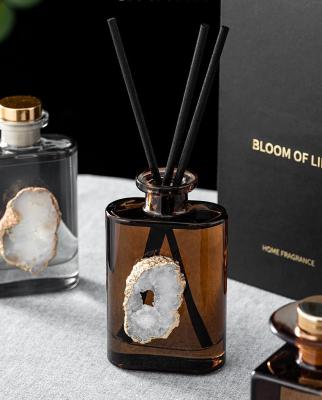 Cina Bottiglia fresca Reed Diffuser di vetro del profumo della stanza dell'aria dell'ufficio dell'olio essenziale di aromaterapia in vendita