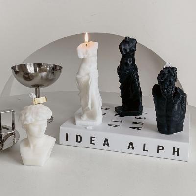 China L'amore romantico della CASA dell'AROMA ha sentito le candele David Venus Laocoon Human Body Sculpture la cera della soia che ha sentito i regali di compleanno delle candele for sale