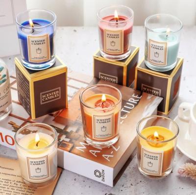 China Van het de Luxe Privé Etiket van het AROMAhuis Ins van de Douanearomatherapy Noordse Geur Bemerkte Duidelijke de Kruikkaarsen van de Sojawas met Giftdoos Te koop
