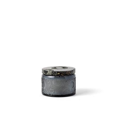 China Van het de Gift Vastgesteld Soja In reliëf gemaakt Patroon van de Aromatherapygeur Geestelijk de Kaars Privé Etiket Te koop